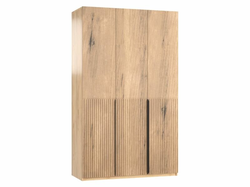 Шкаф распашной для одежды "Бруно 2" 120х200х50 Дуб крафт золотой / Дуб тортуга