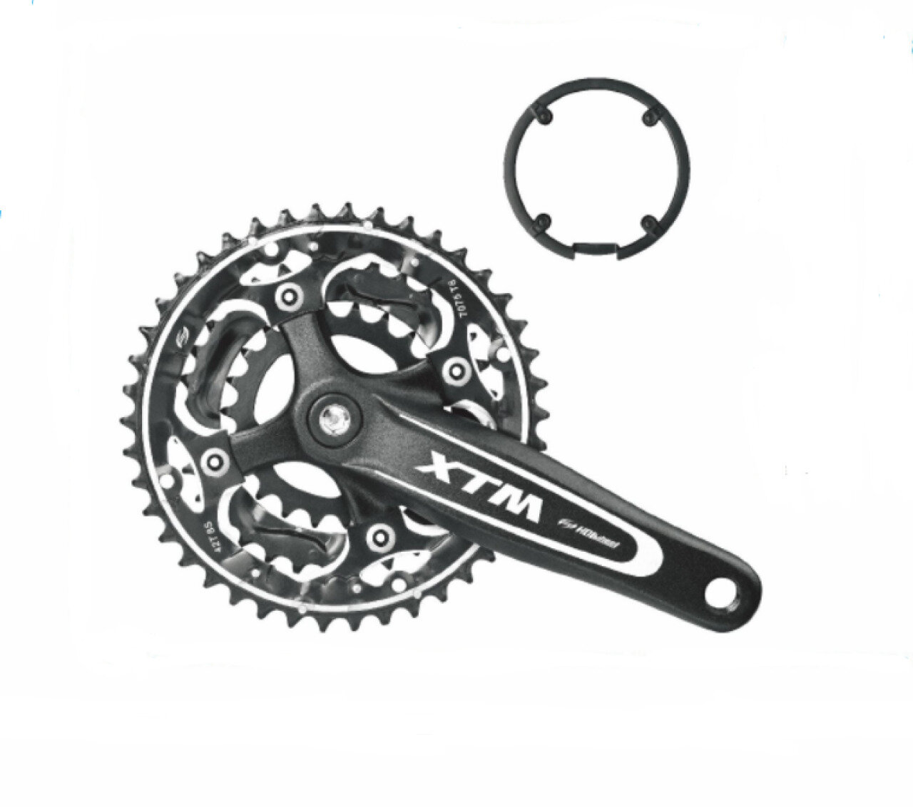 Система HDL Wheel XTM HDL-LFC805, 22/32/42T, 8 ск, 170 мм, квадрат, алюминий Черный