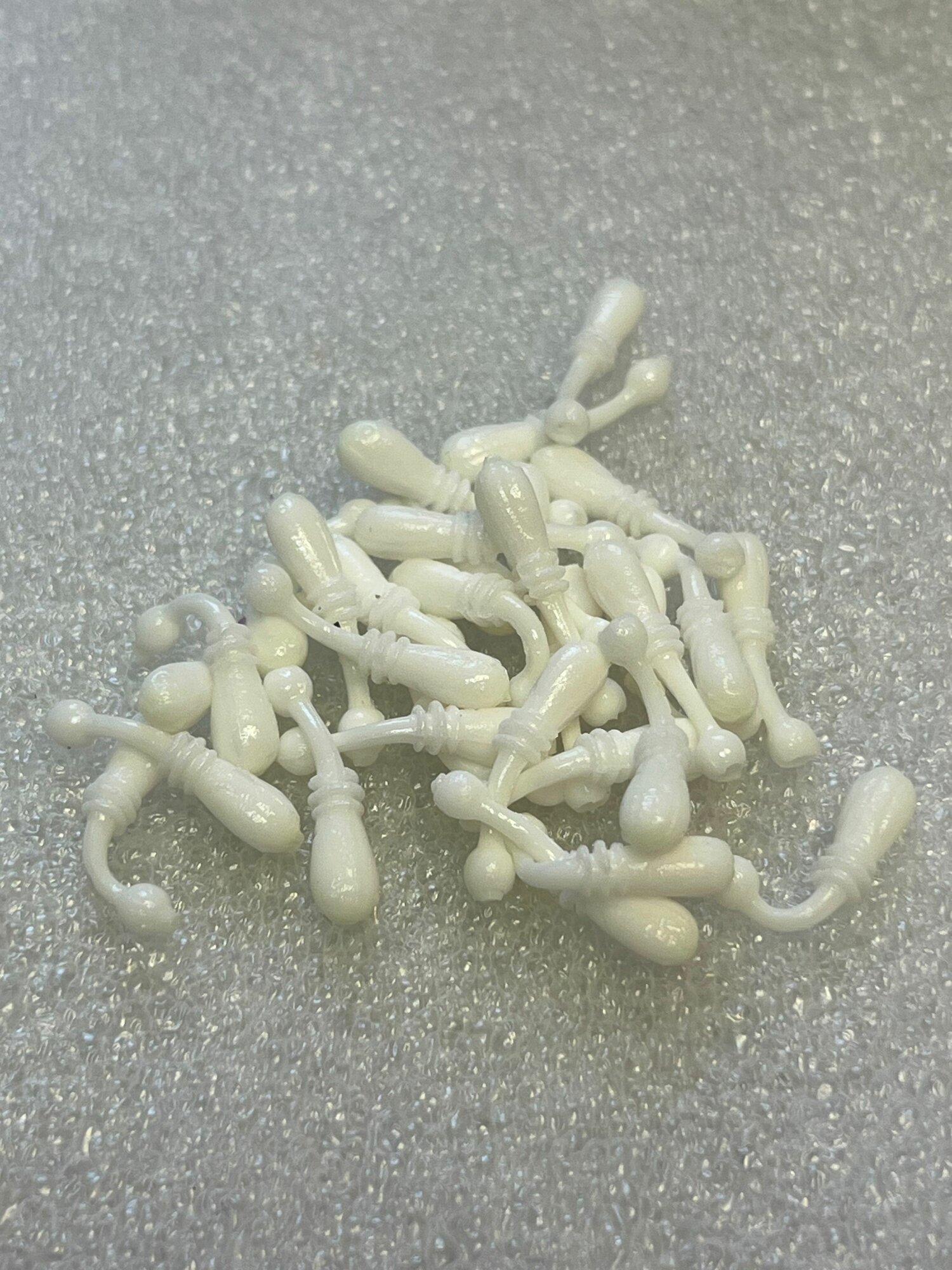 Приманка съедобная для мормышинга, наноджига, микроджига. Белый