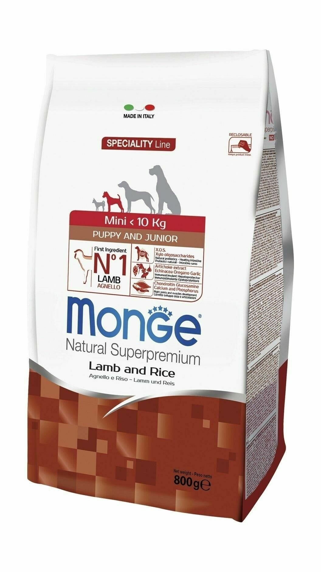 Monge Dog Speciality Mini - Корм для щенков мелких пород ягненок с рисом и картофелем (2,5 кг)
