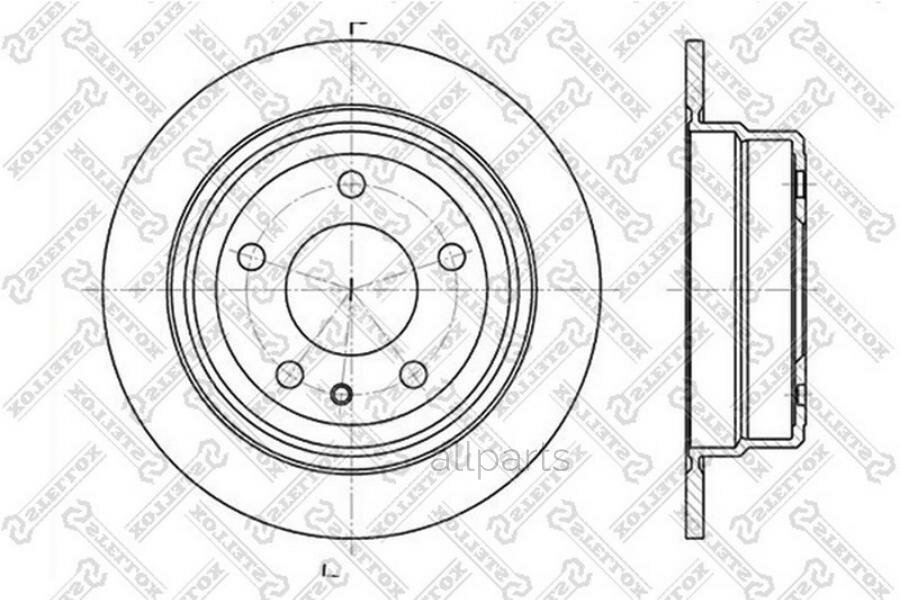 STELLOX 60201514SX диск тормозной задний!\ BMW E24/E28 2.5-3.5 M20/M21/M30/S38 80-88