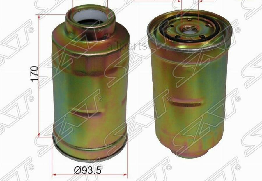 SAT ST-23303-56040 Фильтр топливный Toyota Land Cruiser (J80) 84-04 / Coaster 82-16