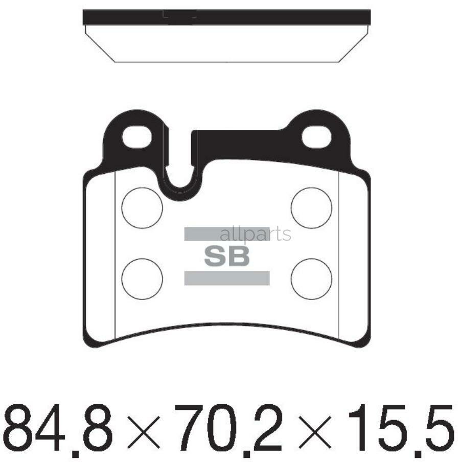 SANGSIN BRAKE SP2232 Колодки тормозные задние