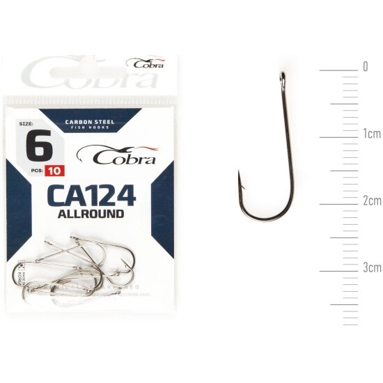 Крючки Cobra ALLROUND CA124 размер 006 10шт.