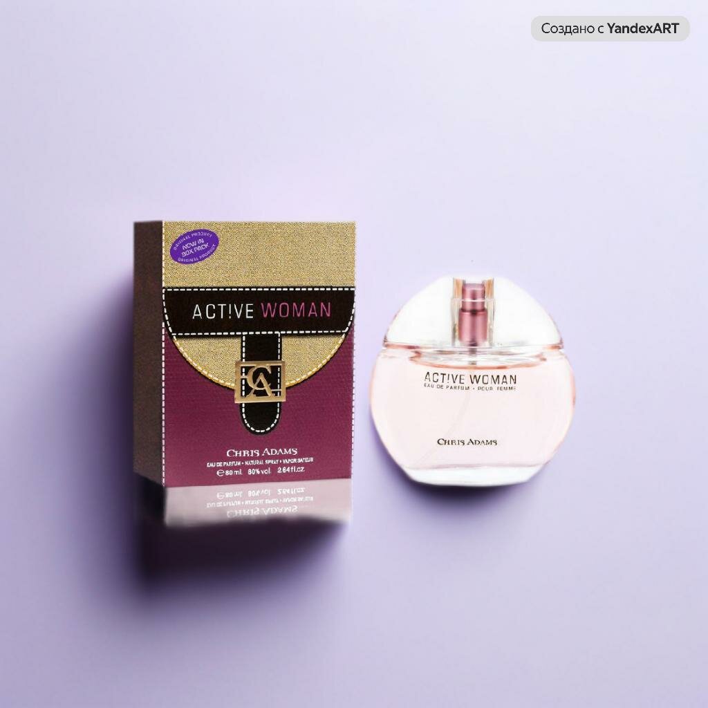 Парфюмерная вода женская Active Woman от французского бренда Chris Adams объем 80 мл