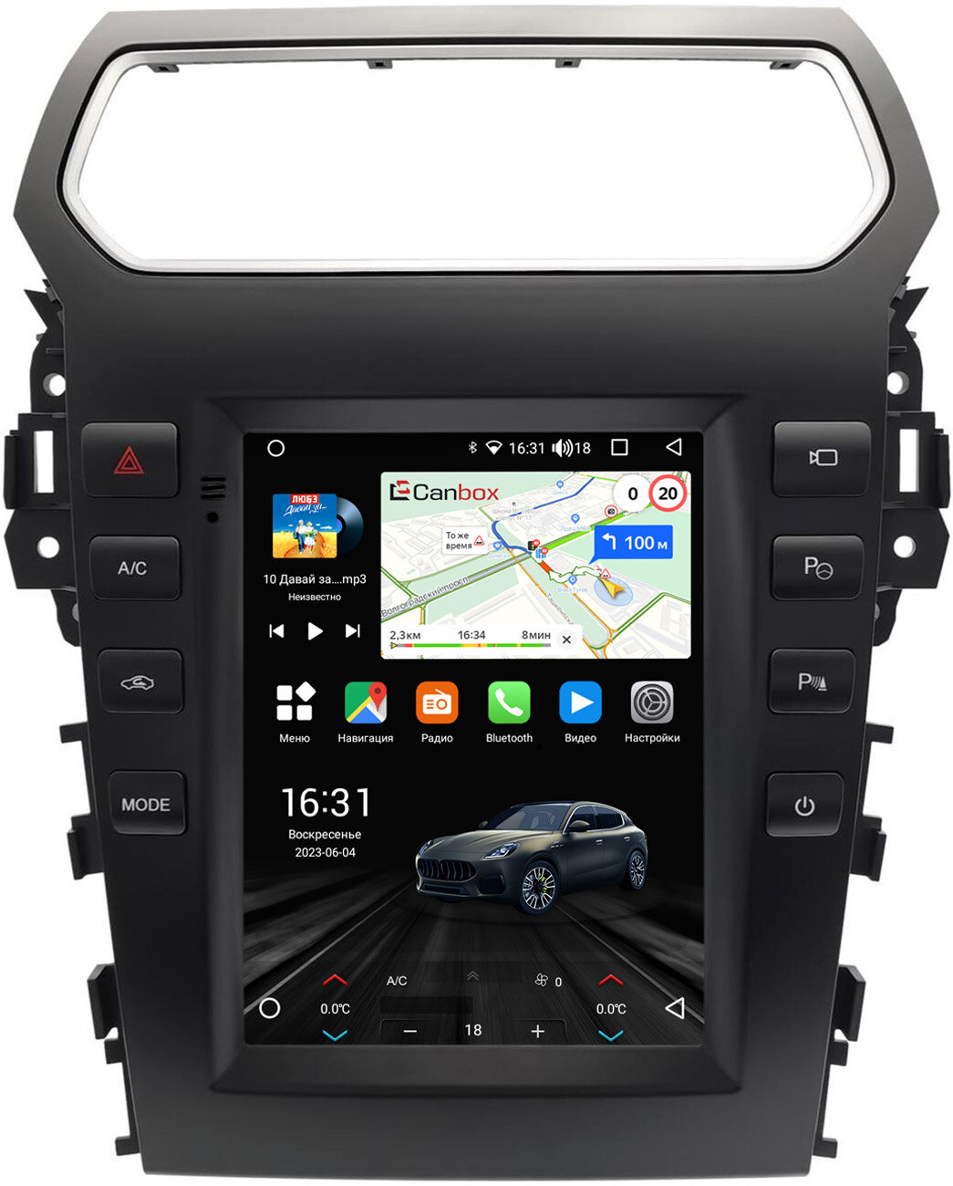 Штатная магнитола Ford Explorer 5 2010-2019 Canbox M-Line (Tesla) 9.7" 2/32 5620-1312-200 Android 10 (4G-SIM, DSP, QLed)