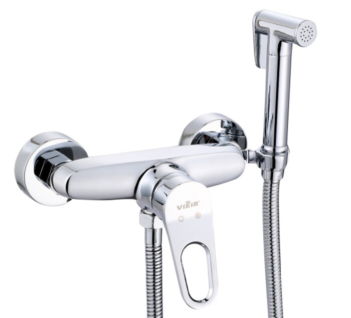 Смеситель для биде, c лейкой для гигиенического душа VIEIR V023552, цвет хром