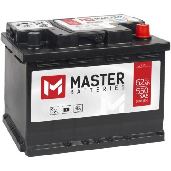 Аккумулятор Master Batteries , 242x175x190, обратная полярность, 62 Ач