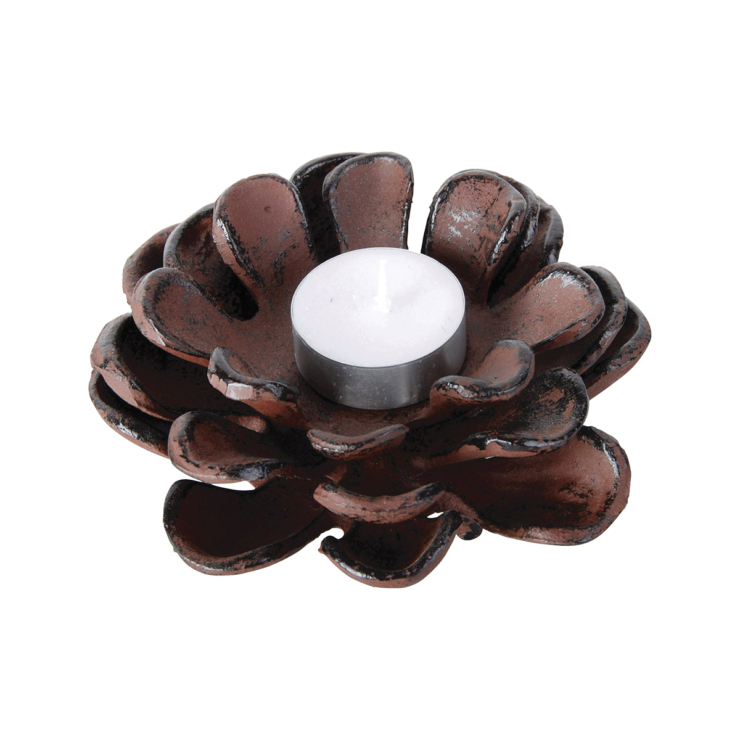 Подсвечник "Сосновая шишка"XM60 Esschert Design, 13.5 x 12.2 x 6.8 см