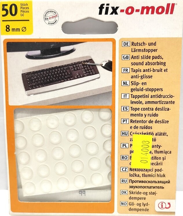 Амортизатор (демпфер) для мебели самоклеящийся силиконовый