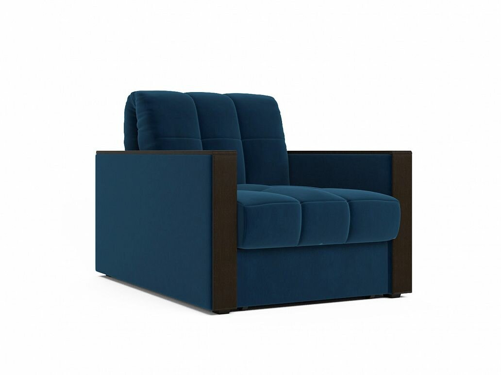 Meblevka Кресло-кровать аккордеон Техас велюр темно-синий