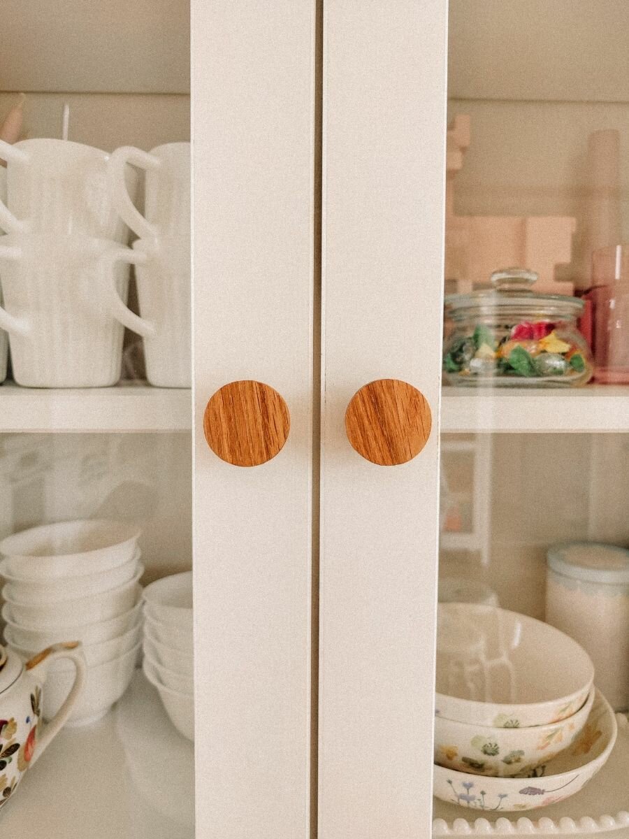 Деревянная ручка 35 мм 2 шт