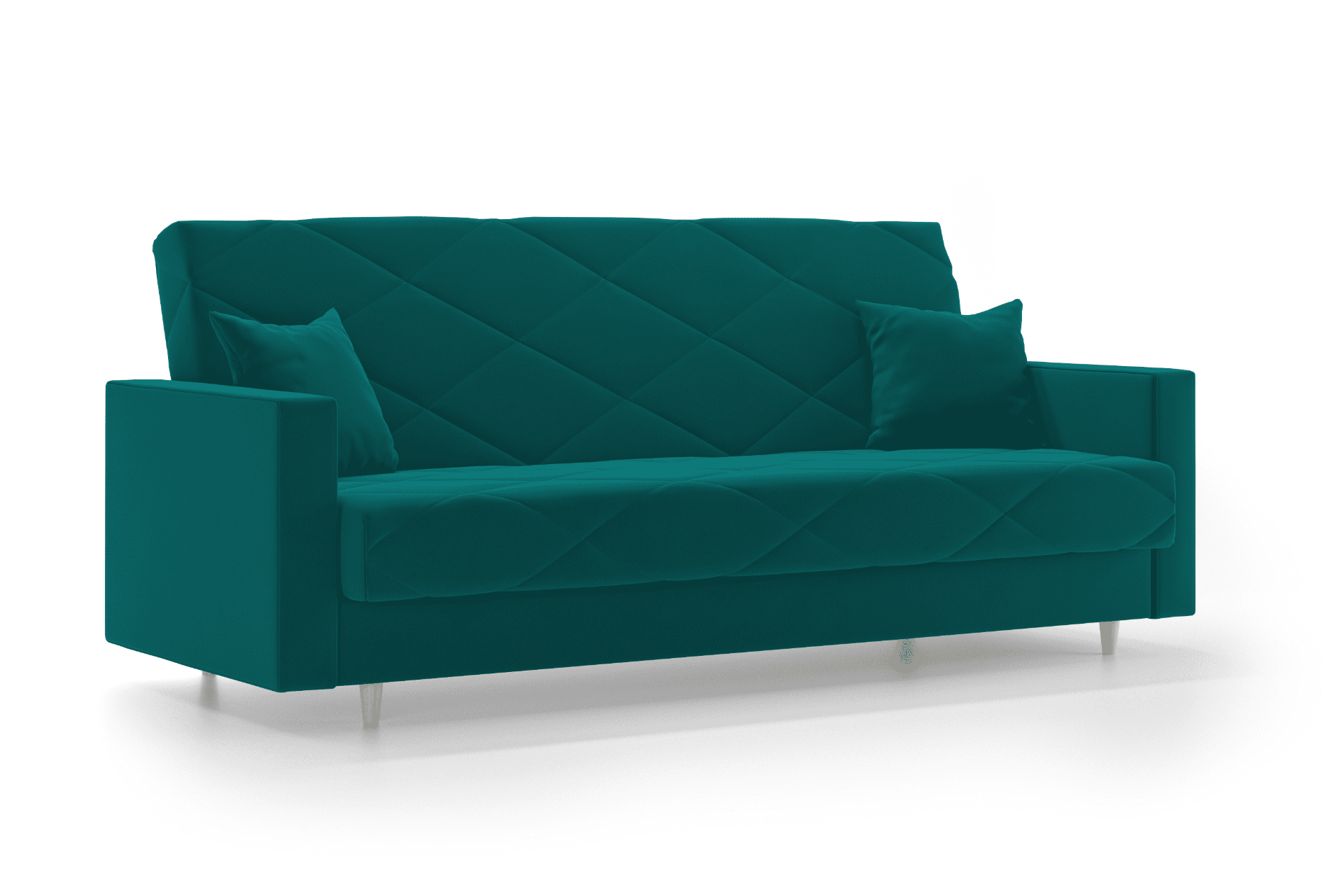 Диван раскладной книжка Клаус в цвете зеленый (ткань Велутто 20)