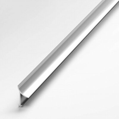 Профиль для плитки Лука ПК06-1, длина 2,7 м, алюминий без покрытия 00