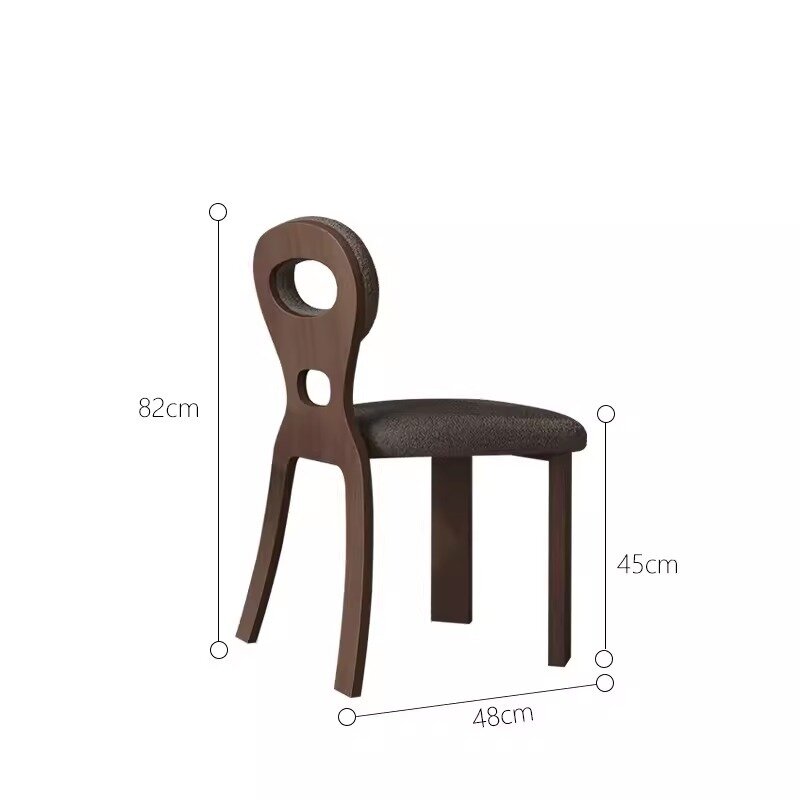 Обеденный стул Juno (Основание цвет орех / ткань букле коричневый)