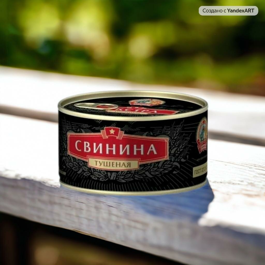 Свинина тушеная Экстра Премиум "Сохраним Традиции" Высший сорт ГОСТ 325гр. 2шт.