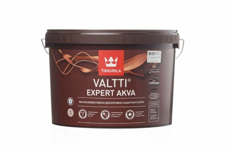 Антисептик Tikkurila Valtti Expert Akva декоративный для дерева 9Л