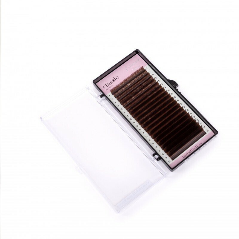 Ресницы "Be HAppy" Classic 20 линий D-Brown С +0.10/13mm