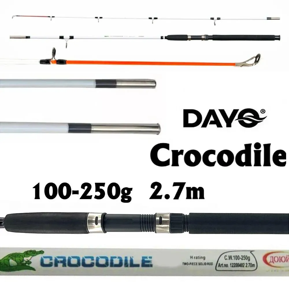 Удилище силовое, спиннинг Dayo Crocodile, тест 100 - 250гр, 2.7м штекерное