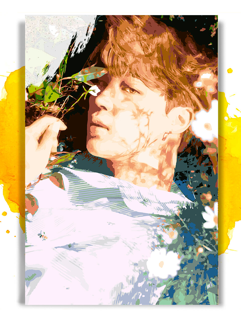 Картина по номерам на холсте BTS Park Jimin Natural, 40 х 60 см