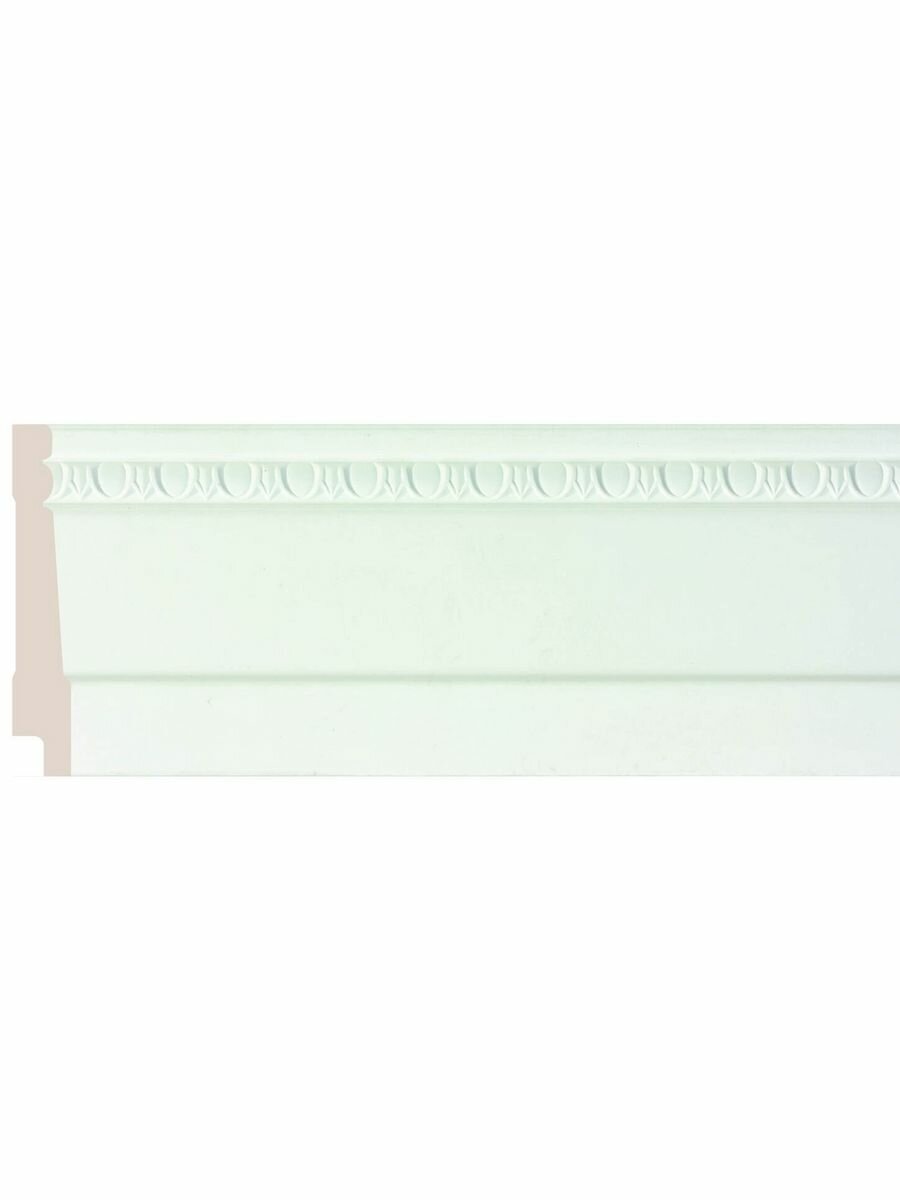 Плинтус потолочный Молдинг на стену декор, 1100х90х19 мм Белый мат - 2 шт.