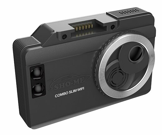 Видеорегистратор с радар-детектором SHO-ME Combo Slim Wi-Fi, черный