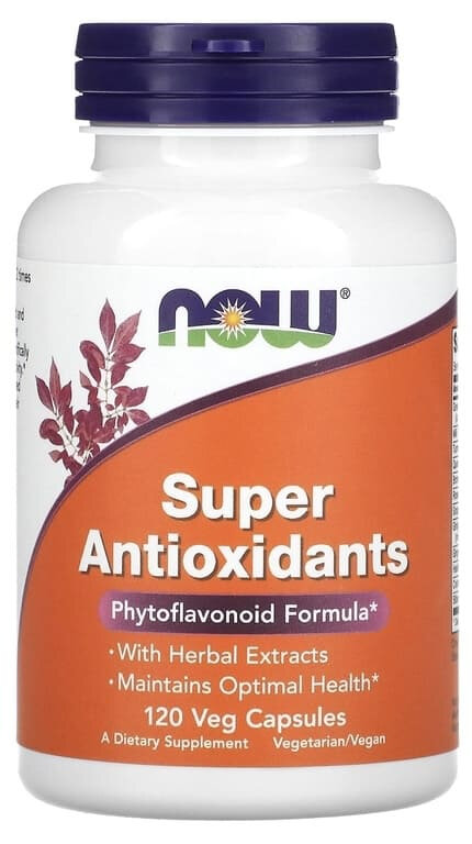 NOW Foods Super Antioxidants, Супер Антиоксиданты 120 капсул