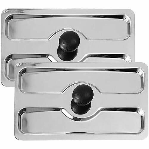 Alipis Чехол для тостера на 2 ломтика, нержавеющая сталь, крышка для тостера, крышка для кухонного прибора, верхняя крышка для хлебопечки, чехол для машины для завтрака, детали для сэндвич-машины