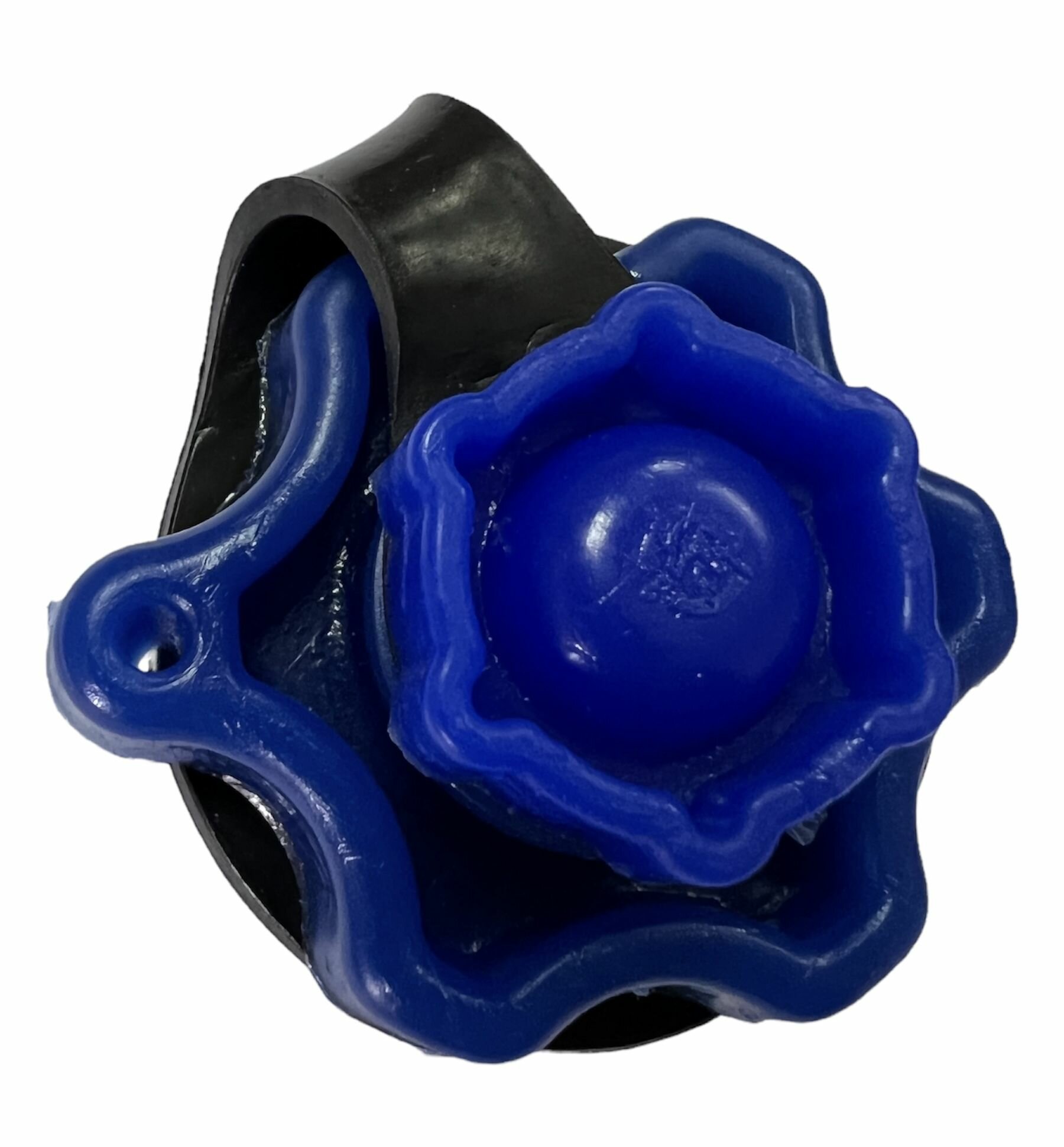 Комплект клапанов для резиновых лодок узэмик синий с черным в сборке 2 шт