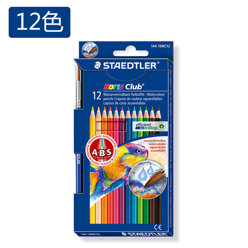 Карандаш STAEDTLER 144, водорастворимый, цветной, HB