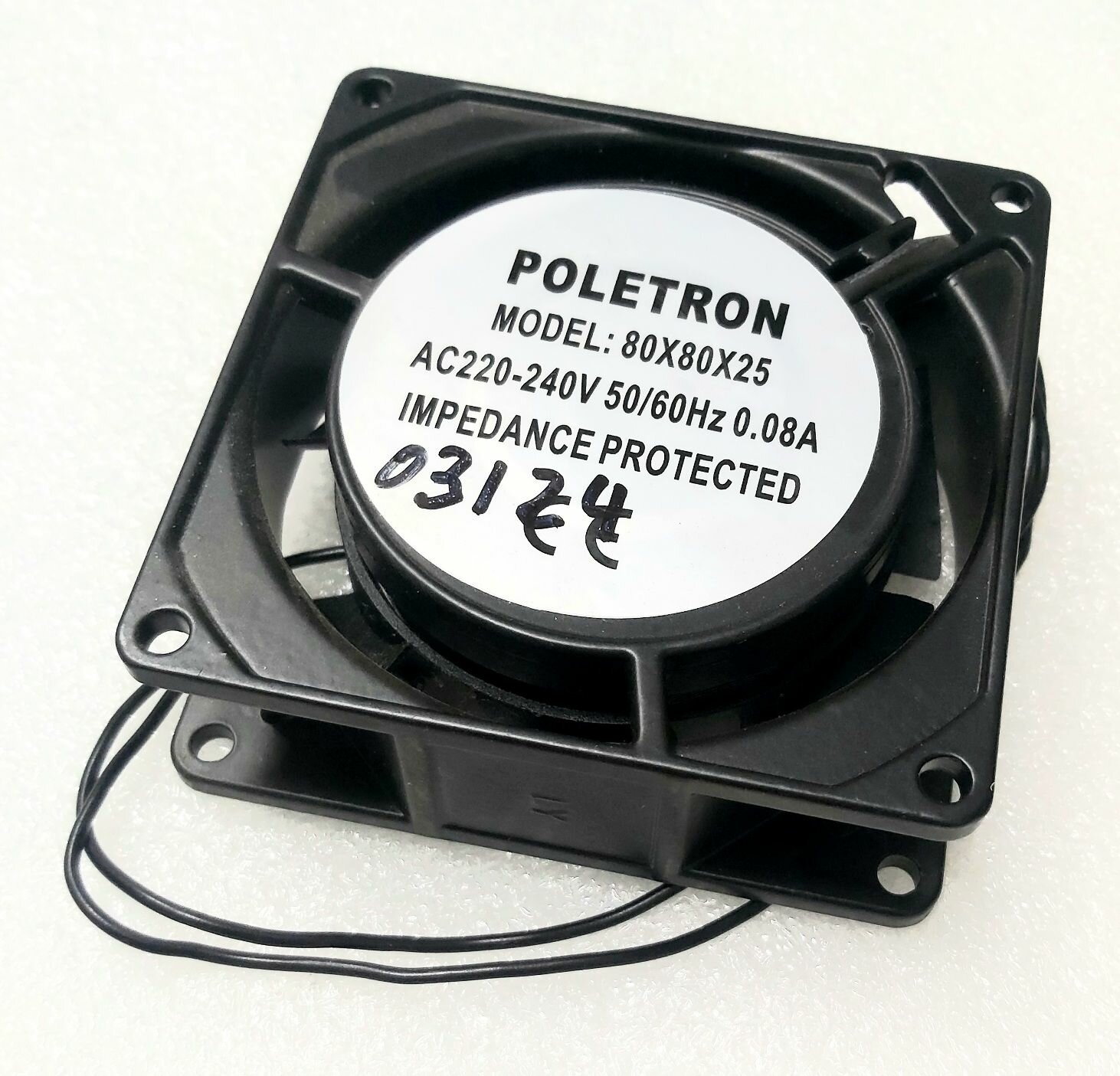 Мотор обдува, вентилятор 80х80х25 230V 0,08А
