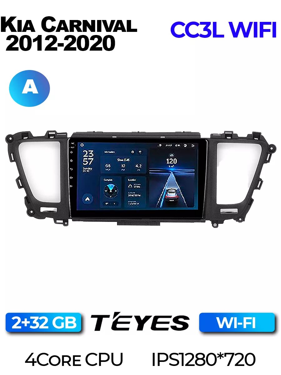 Андроид магнитола Teyes CC3L WIFI Kia Carnival 2+32