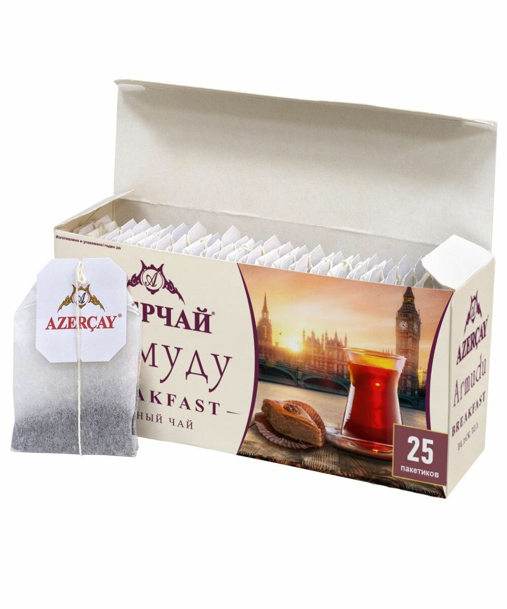 Azercay чай черный Армуду Breakfast 25 пак.