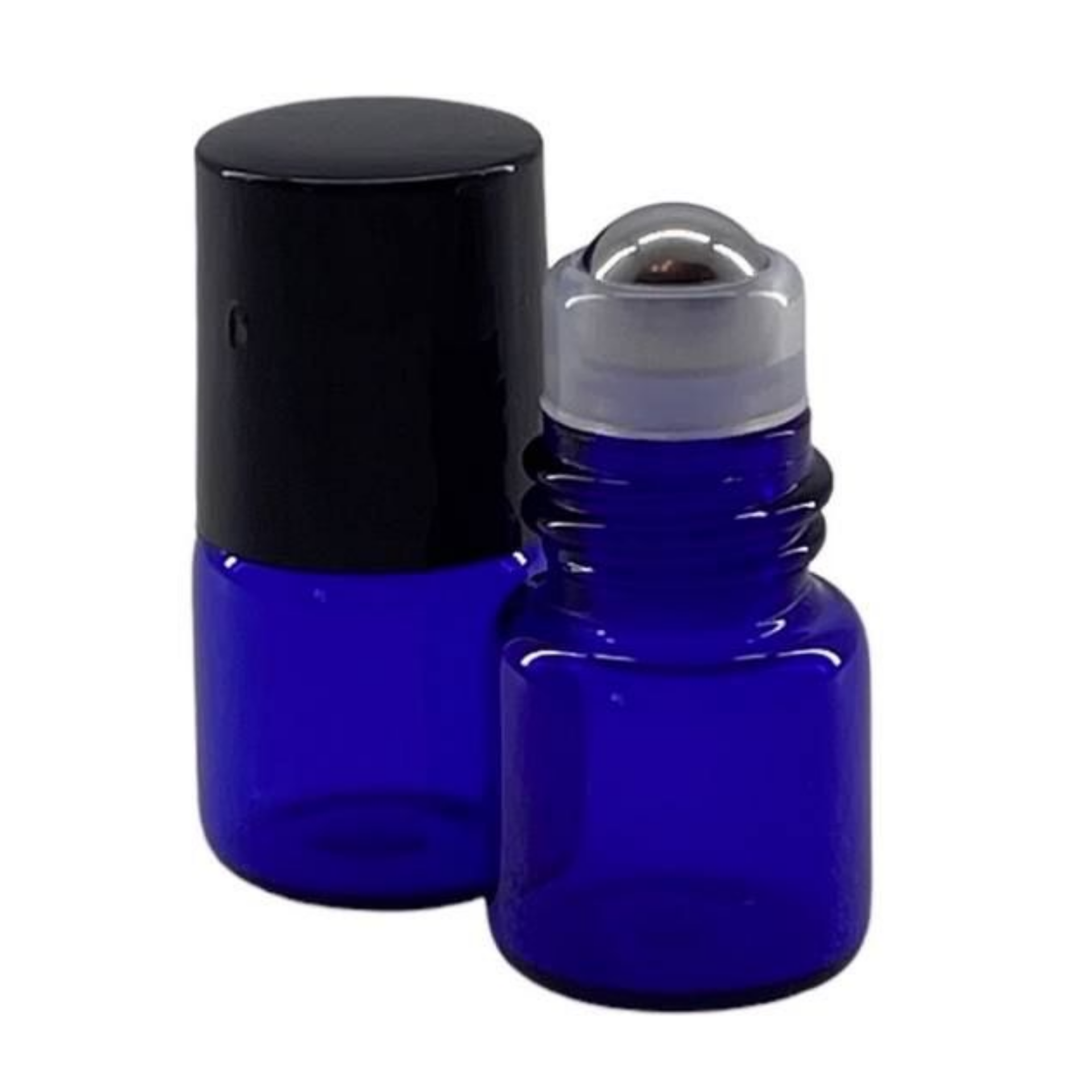 Набор роллеров для эфирных масел, флакон 1 мл, 15 штук, синее стекло