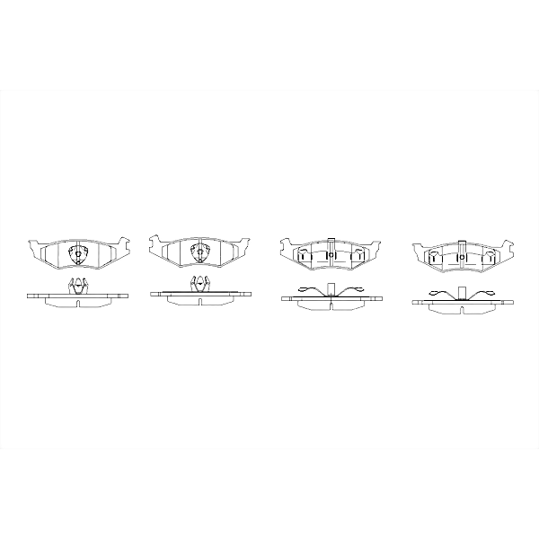 PATRON PBP7012 (0000K04728146 / 04383883 / 04423667) колодки тормозные дисковые задн chrysler: gs daytona shelby купе