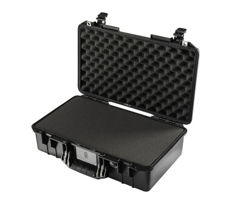 Защитный кейс Peli 1525Air WL/WF PB, с наполнением из поропласта, черный