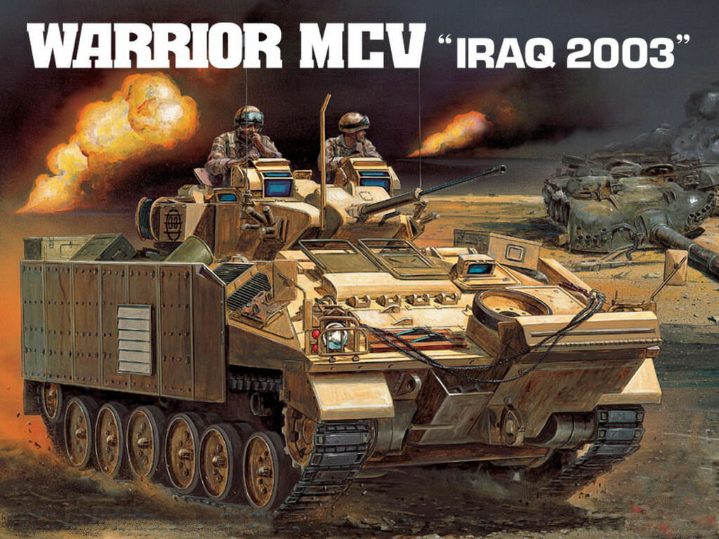 13201 Academy Американская БМП "Уорриор" (Буря в пустыне, 2003год) Масштаб 1/35
