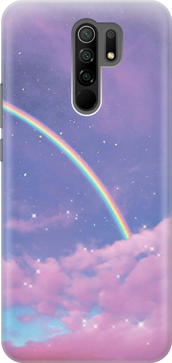 Силиконовый чехол Волшебная радуга в облаках на Xiaomi Redmi 9 / Сяоми Редми 9