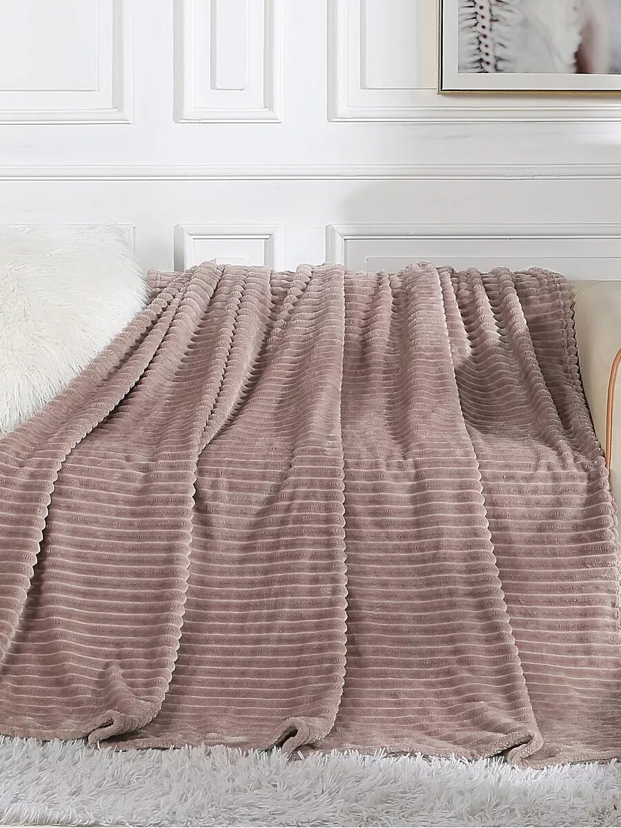 Плед 180x200 теплый пушистый флисовый велсофт на диван