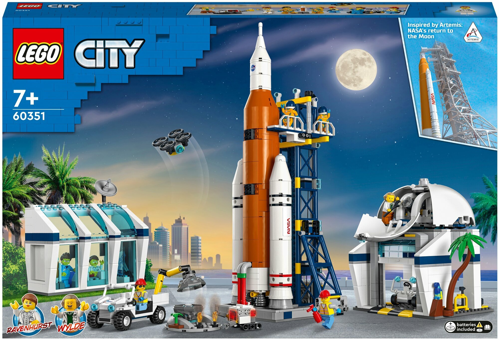 Конструктор LEGO City 60351 Rocket Launch Center Космодром