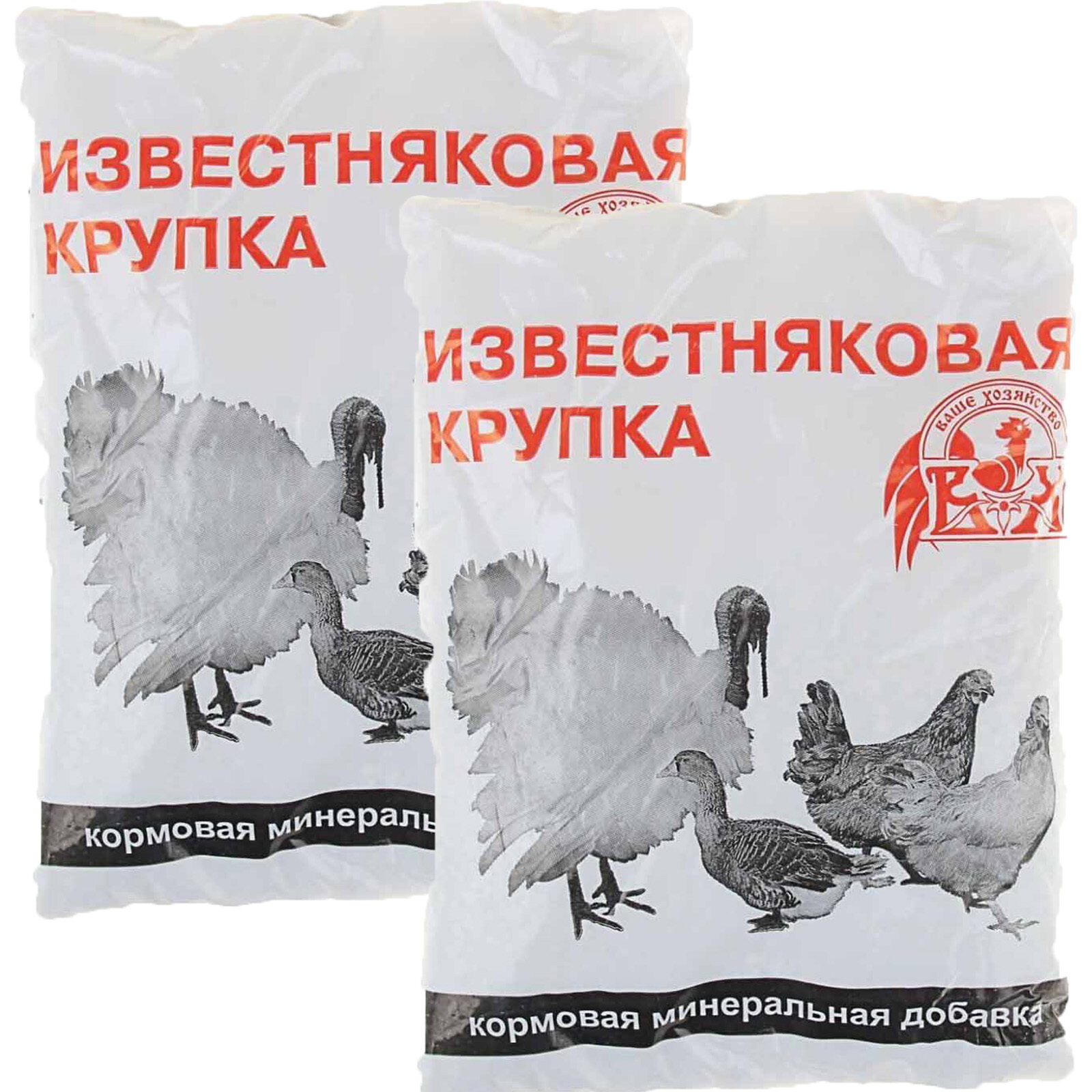 Крупка известняковая, кормовая минеральная добавка для с/х птиц, 1 кг х 2шт