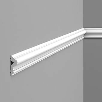 Молдинг Гладкий Orac Decor PX175 Д200хШ1.7хВ5 см Лепнина из Дюрополимера / Орак Декор.