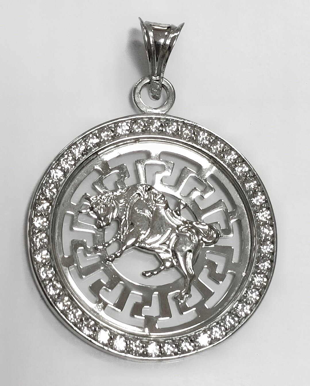 Подвеска, серебро, 925 проба, родирование, фианит