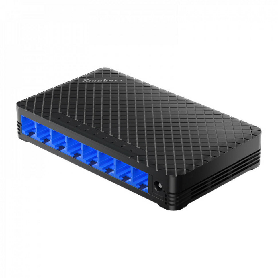 Scodeno S200 неуправляемый коммутатор, настольный, 8х1GbE Base-T