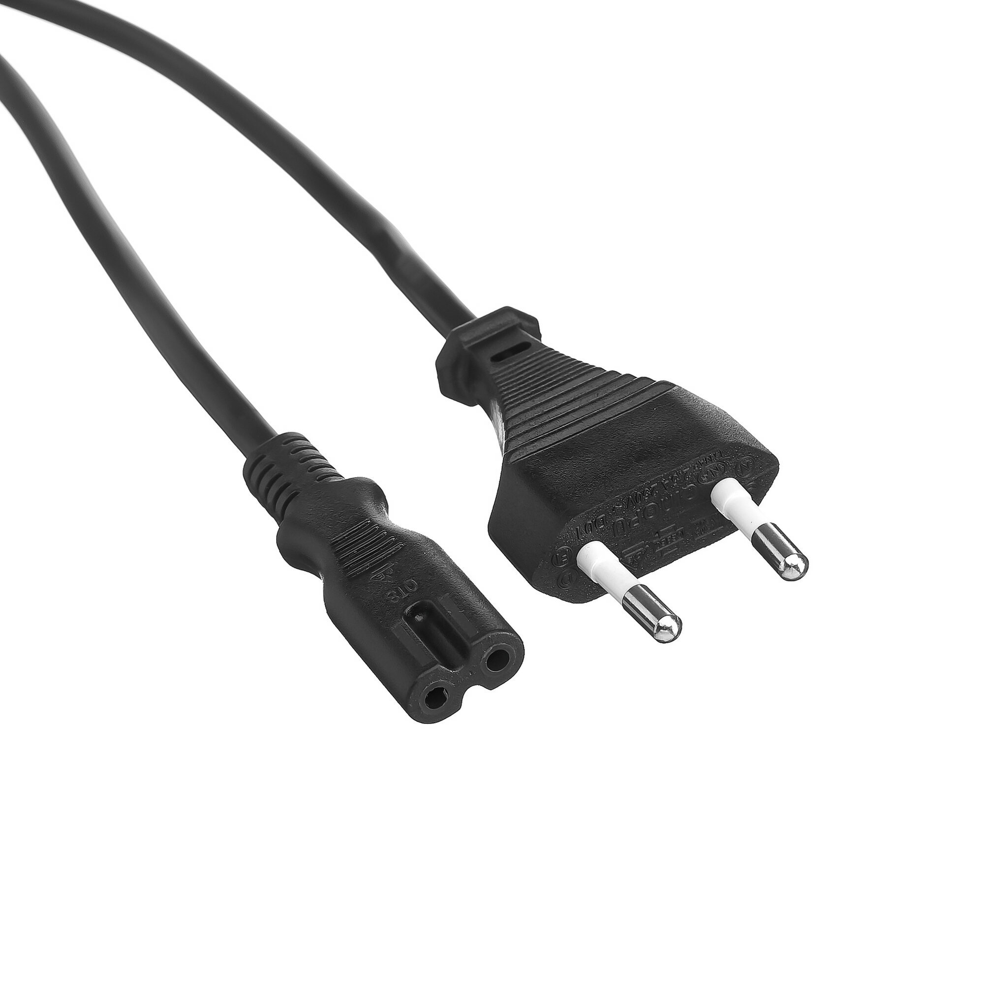 Кабель питания ноутбуков, аудио/видео ExeGate Power PCN-1,8P-EU->C7/2x0.5Cu (Евровилка CEE7/16->C7, VDE-250V-2*0.5mm2, медь, черный, 6A, 1.8м) EP280676RUS