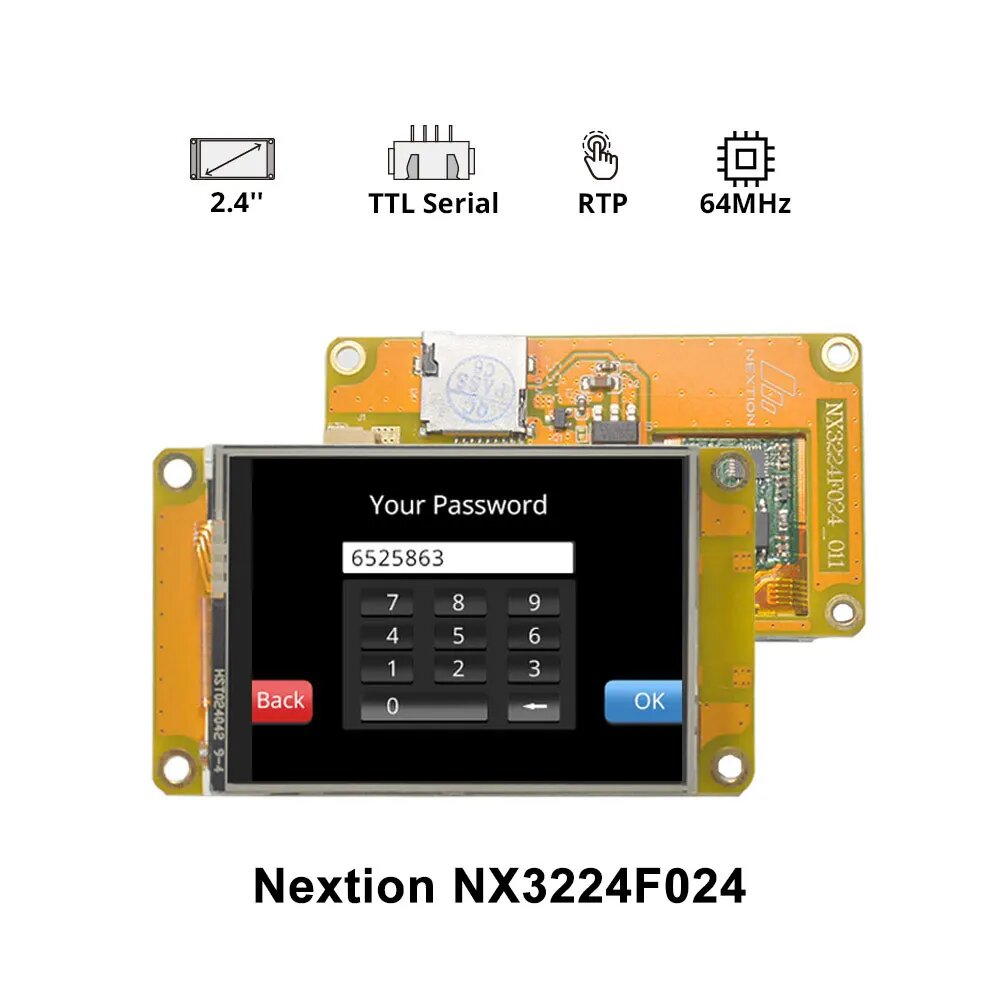 NEXTION Discovery Серии ЖК-модуль 2.4/2.8/3.5 дюйма 2.4 NX3224F024