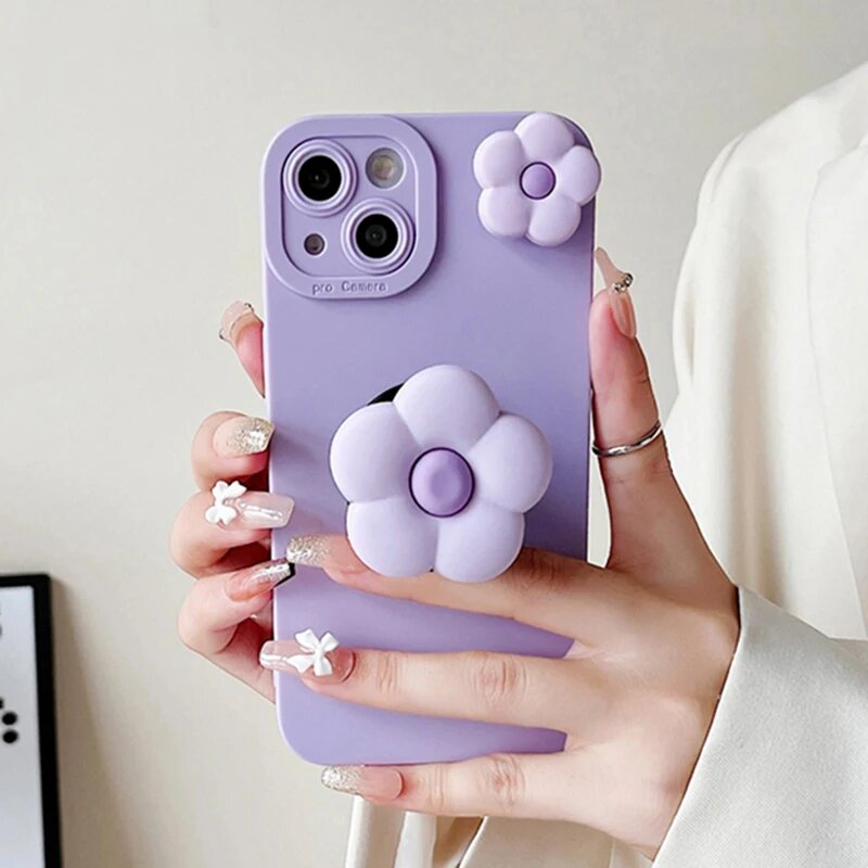 Чехол для Redmi A5 ZhiBian Purple с 3D цветком