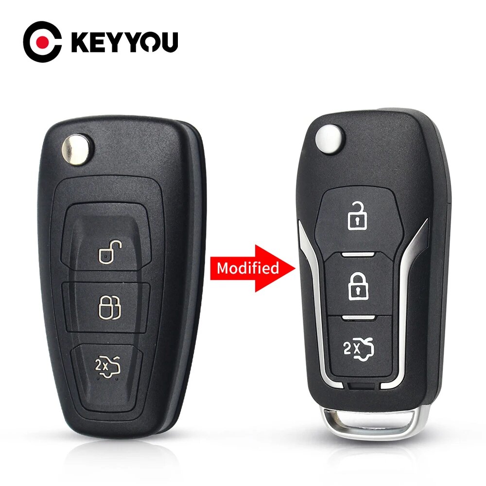 Складной чехол KEYYOU для Ford Focus 3 Fiesta connect mondeo c max
