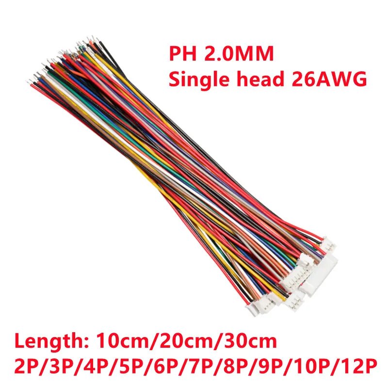 Разъем Micro JST 2.0 PH 6p, 10cm, 10шт