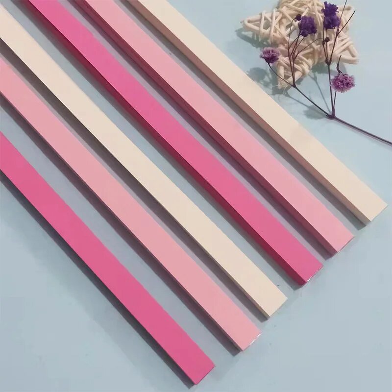 Бумага для оригами звезды 540 листов 27 цветов Розовый, Macaron Powder540she